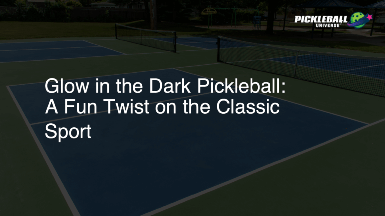 Glow in the Dark Pickleball: A Fun Twist on the Classic Sport ...