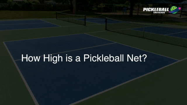 How High is a Pickleball Net? - Pickleball Universe