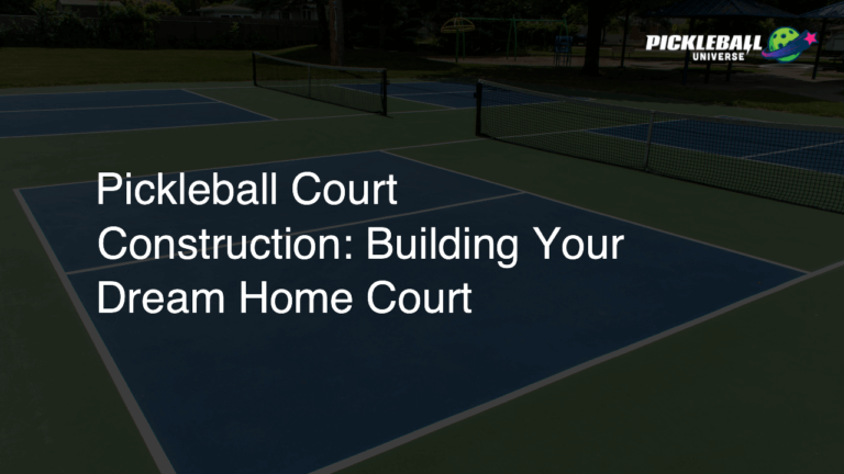 Pickleball Court Layout and Dimensions - Pickleball Universe