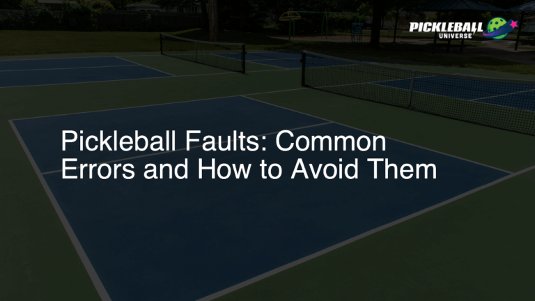 Pickleball Faults: Common Errors and How to Avoid Them - Pickleball ...