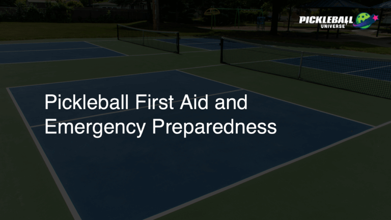 Pickleball First Aid and Emergency Preparedness - Pickleball Universe