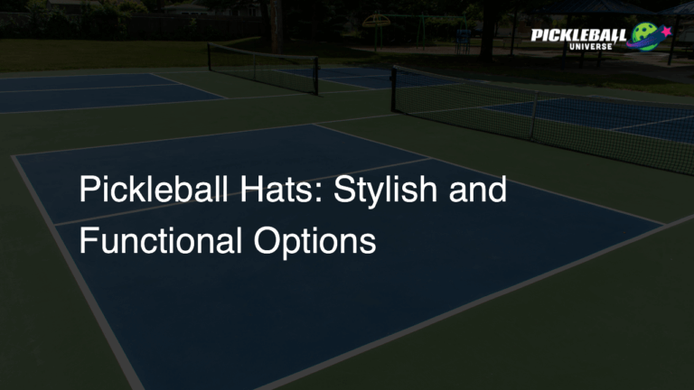 Pickleball Hats: Stylish and Functional Options - Pickleball Universe
