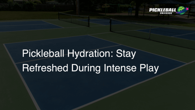 Pickleball Hydration: Stay Refreshed During Intense Play - Pickleball ...