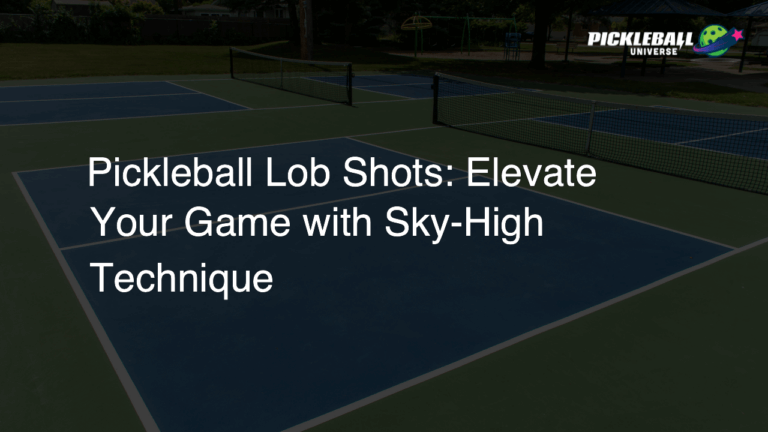 Pickleball Lob Shots: Elevate Your Game with Sky-High Technique ...