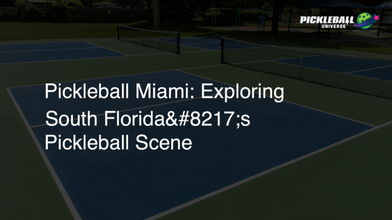 Pickleball Miami: Exploring South Florida’s Pickleball Scene ...