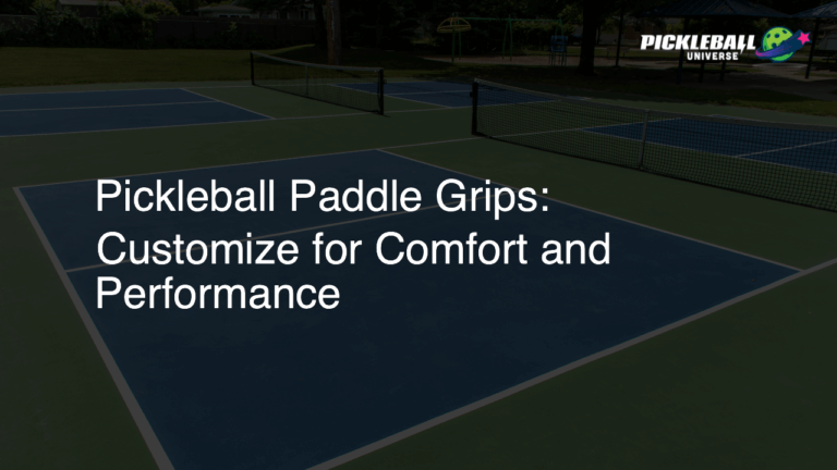 Pickleball Paddle Grips: Customize for Comfort and Performance ...