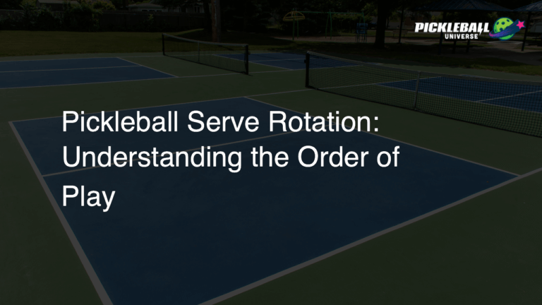 Pickleball Serve Rotation: Understanding the Order of Play - Pickleball ...